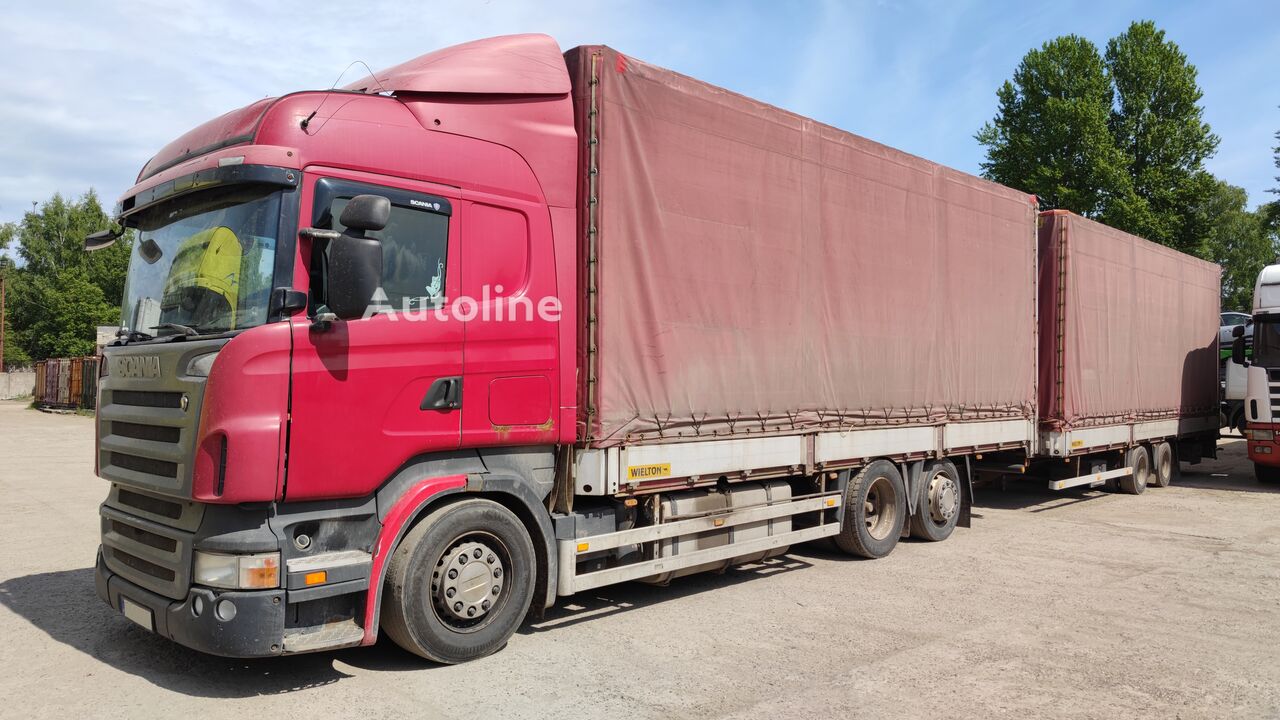 Scania R420 kamion s ceradom + prikolica sa ceradom