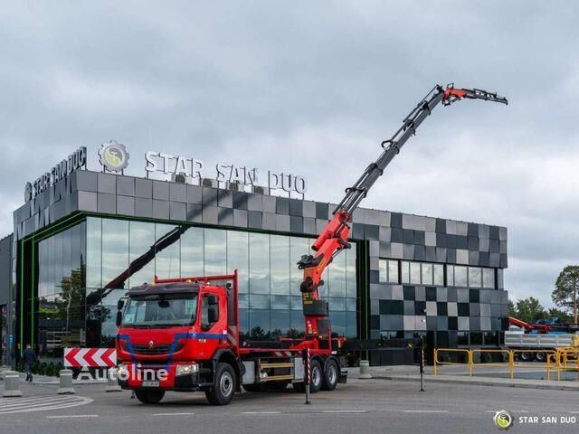 Renault PREMIUM 410 6x4 Palfinger PK 50002EH Crane Winc kamion platforma