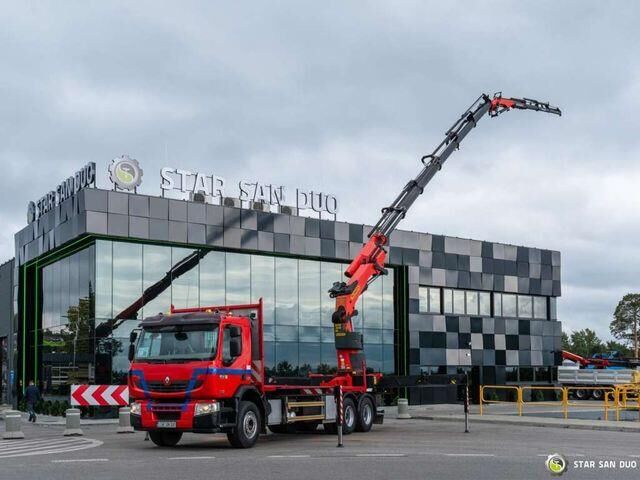 Renault PREMIUM 410 6x4 Palfinger PK 50002EH Crane Winc kamion platforma