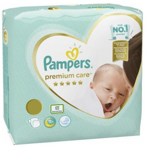 Pampers Premium Care NEWBORN pelene za novorođenče / veličine 0, 1, 2