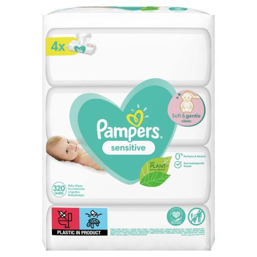 Pampers Vlažne maramice Sensitive 4x80 kom