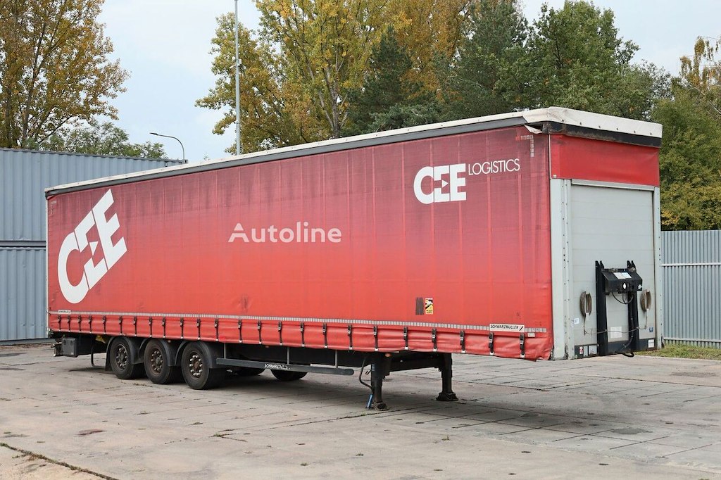 Schwarzmüller SPA 3/E, LOW DECK, MULDA, LIFT AXLES, AXLES BPW poluprikolica sa kliznom ceradom