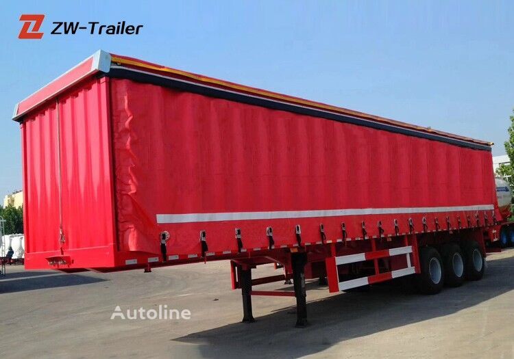 ZW-Trailer Dry Van Curtain Semi Trailer poluprikolica sa kliznom ceradom