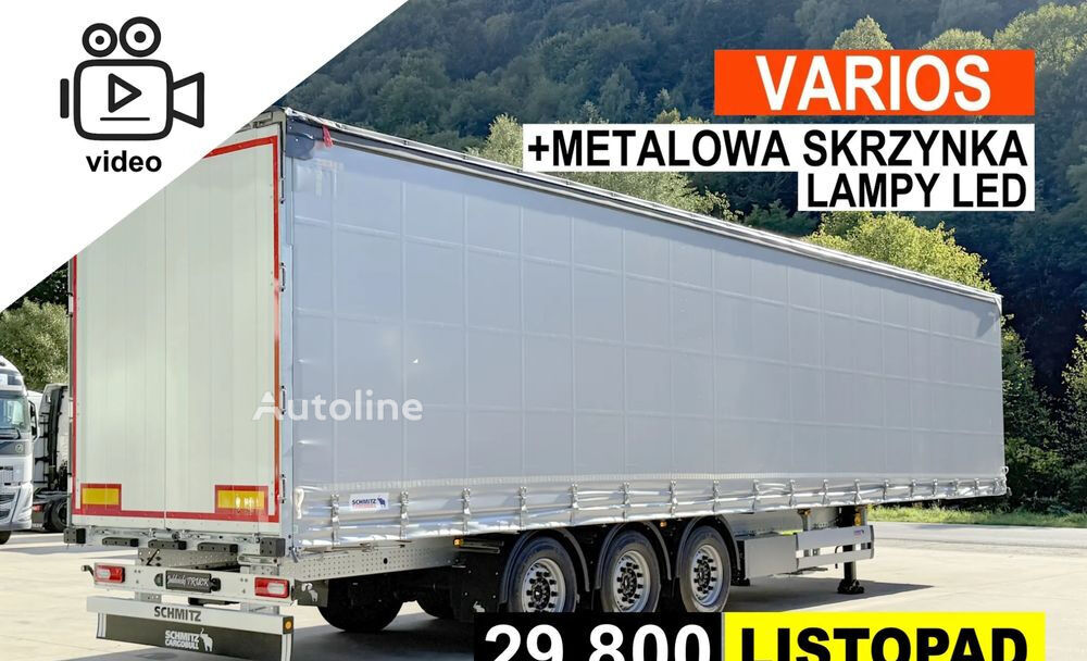 Nova Schmitz Cargobull Universal S CS 24/L poluprikolica sa kliznom ceradom