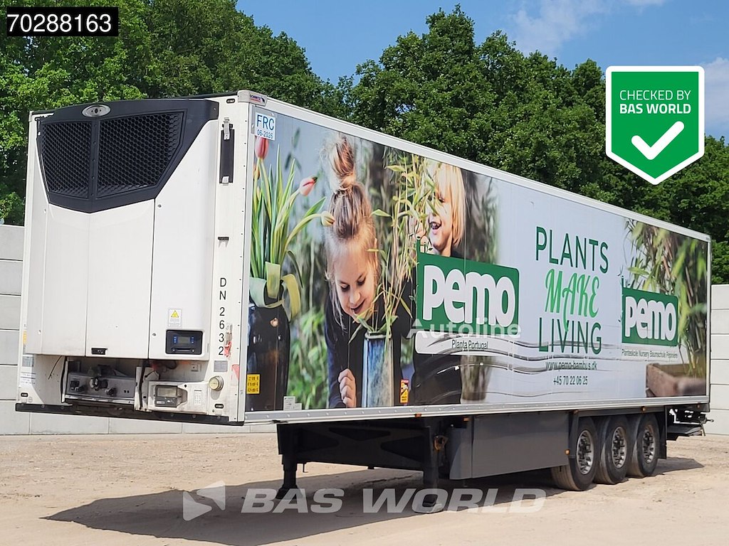 Schmitz Cargobull Carrier 3 axles Doppelverdampfer Tailgate Palettenkasten Blumenb poluprikolica hladnjača