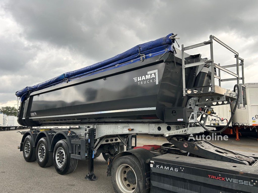 Nova Schmitz Cargobull Kippmulde 24m³, Stahl-light Chassis, Liftachse, Rollplane poluprikolica kipera