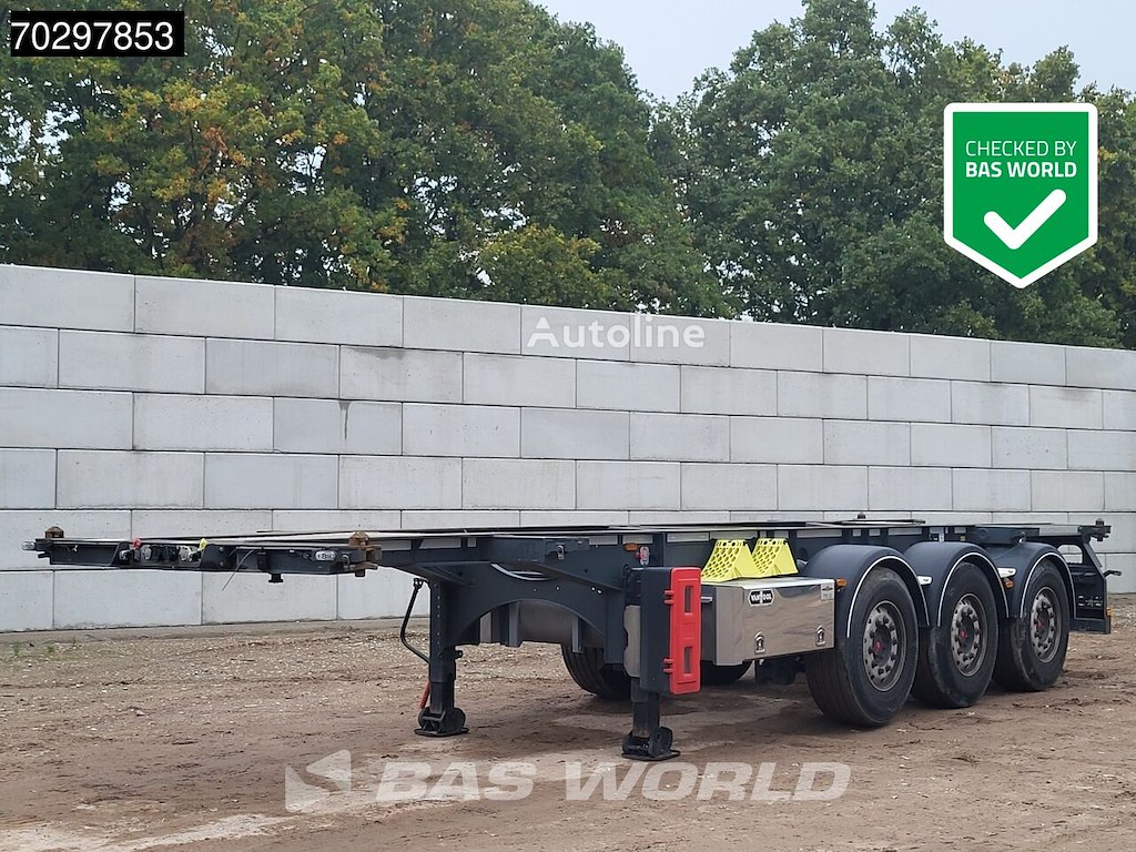 Van Hool A3C002 Liftachse 20ft 30ft poluprikolica za prevoz kontejnera