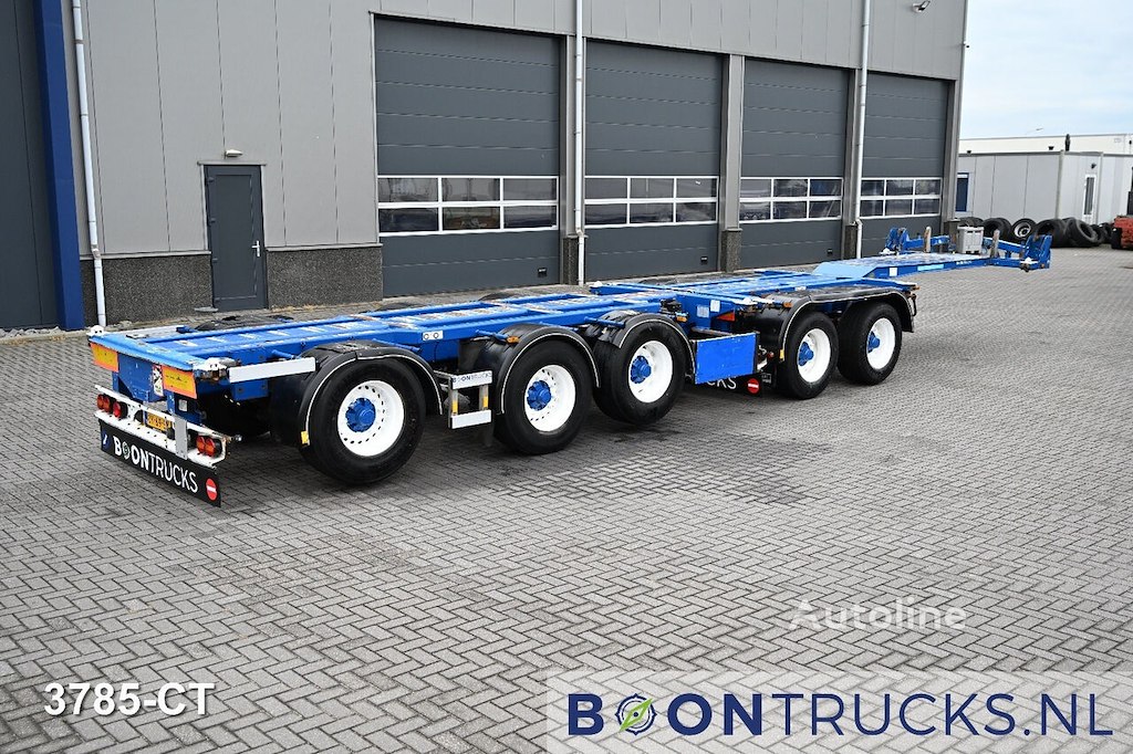 D-Tec CT-60-05D | 2x20-30-40-45ft HC * 3x STEERING * 4x LIFT AXLE * NL poluprikolica za prevoz kontejnera