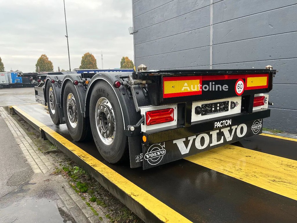 Pacton Containerchassis | Vaste kop | Alcoa poluprikolica za prevoz kontejnera