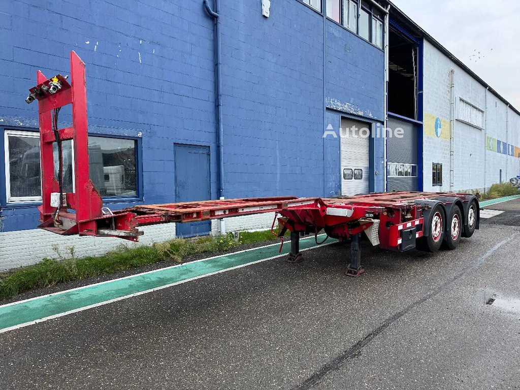 Pacton T3 010 MULTICHASSIS DISC BRAKES SAF AXLES 2X LIFT AXLE poluprikolica za prevoz kontejnera