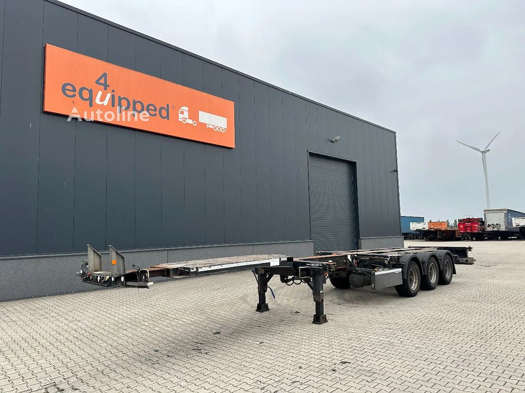 Broshuis 3UCC-39/45 FLN, 45FT High Cube multi, BPW, liftas, NL-chassis, 2 poluprikolica za prevoz kontejnera