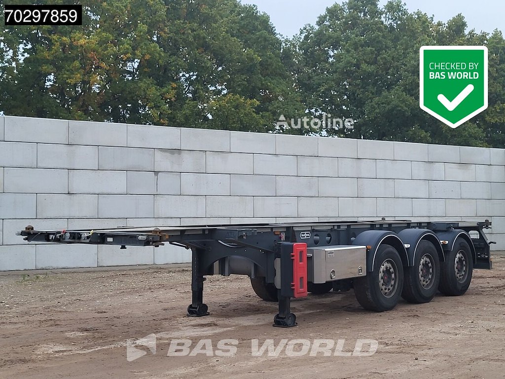 Van Hool A3C002 30ft 20ft Liftachse ADR 4x twistlock poluprikolica za prevoz kontejnera