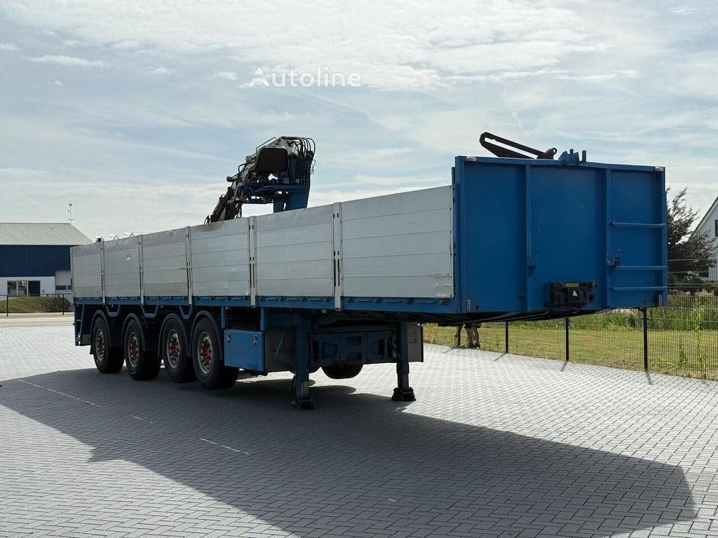 Pacton T4-001 STONE TRAILER, 4 AXLES, 14 T/M, GOOD CONDITION. poluprikolica sa ravnom platformom