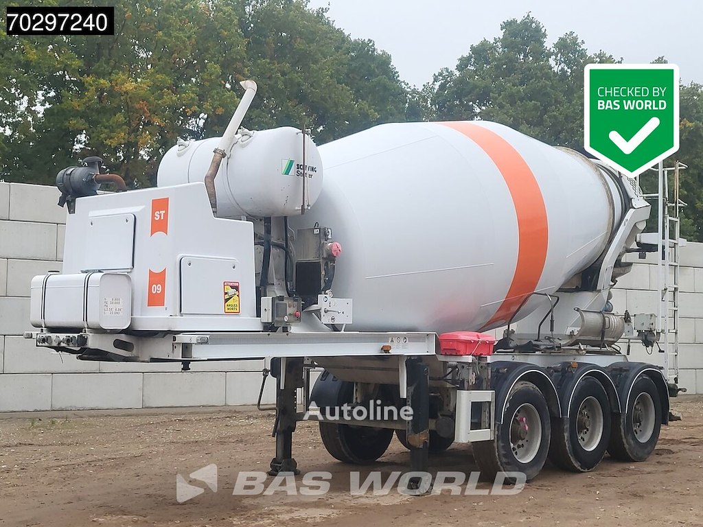 Stetter Schwing-Stetter 71/320.AC3 12m3 Concrete Beton Liftaxle poluprikolica betonska mešalica
