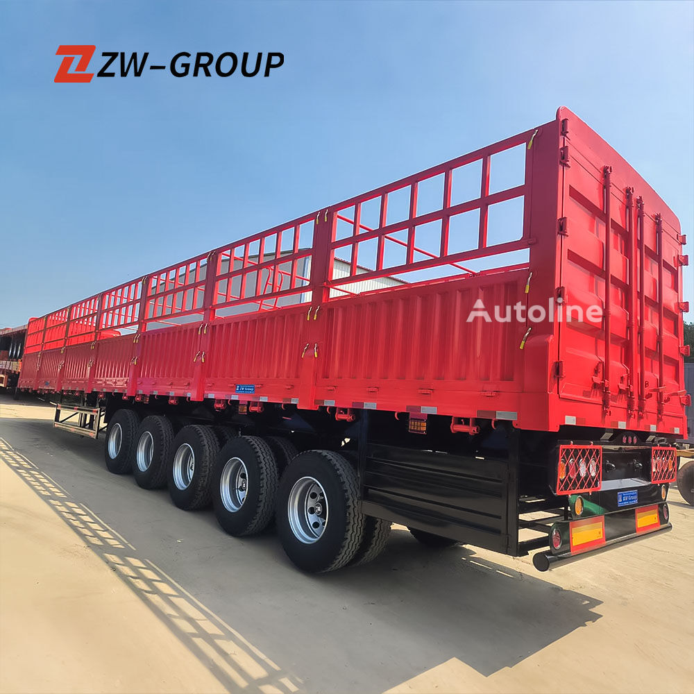 Nova ZW-Trailer 5 Axle 70 Ton Cargo Transport Fence Semi Trailer poluprikolica za prevoz stoke