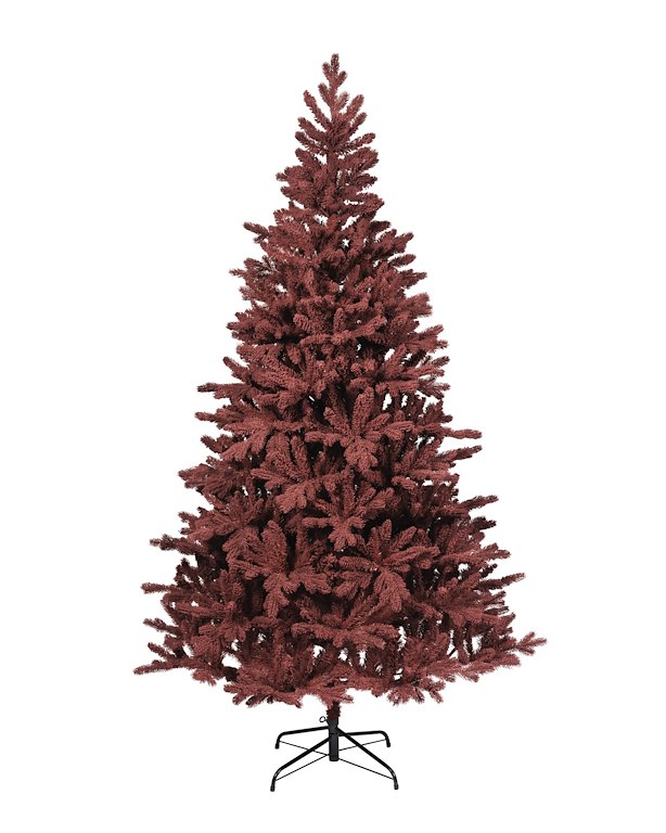 Novogodišnja jelka BURGUNDY FLOCK - 210cm