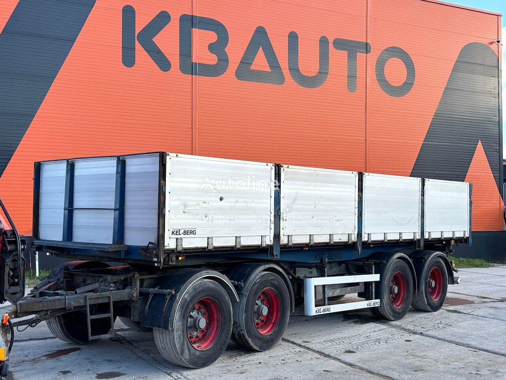 Kel-Berg D32B4 BPW AXLES / EXTENDABLE DRAWBAR / BOX L=7605 mm prikolica kiper