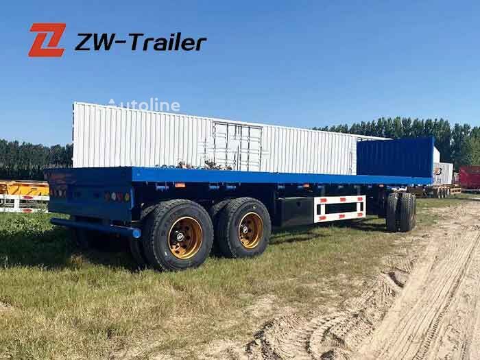 Full Drawbar Flatbed Trailer prikolica platforma