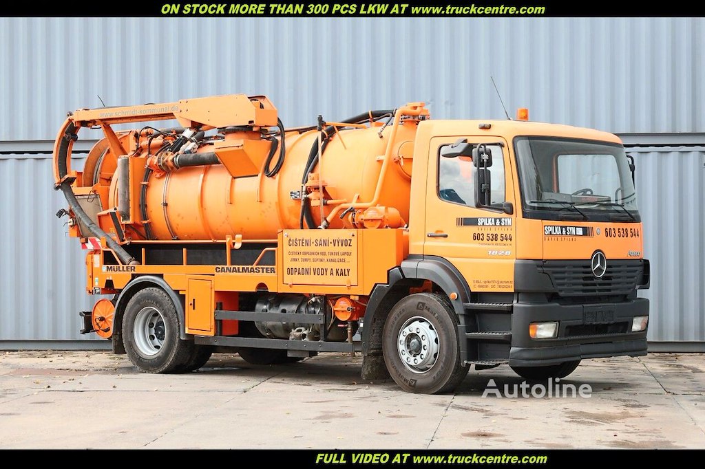 Mercedes-Benz ATEGO 1828 L, 8 m3, TWO CHAMBERS (7+1) vozilo za čišćenje kanalizacije