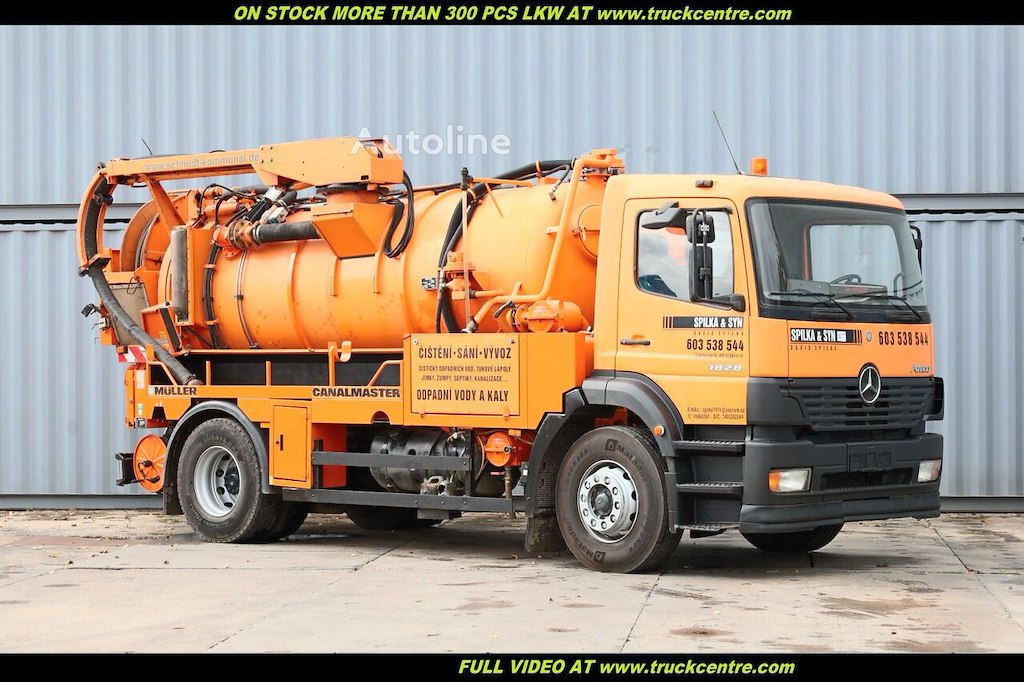 Mercedes-Benz ATEGO 1828 L, 8 m3, TWO CHAMBERS (7+1) kombinovano vozilo za čišćenje kanalizacije