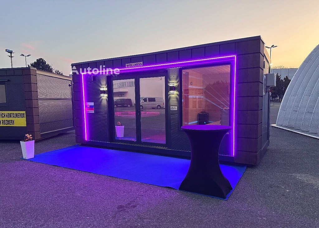 Harvia Záhradný wellness 6x2.5m sauna-virivka pokretna sauna