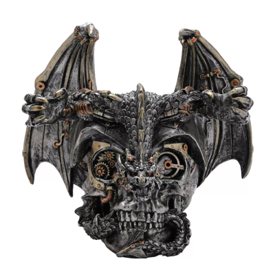 Držač za flašu i čaše - Mystic Legends, Steampunk Skull and Dragon