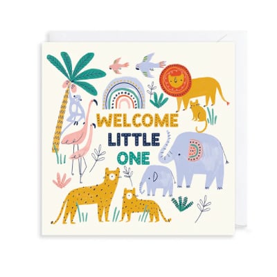 Čestitka - Little One, Jungle Animals