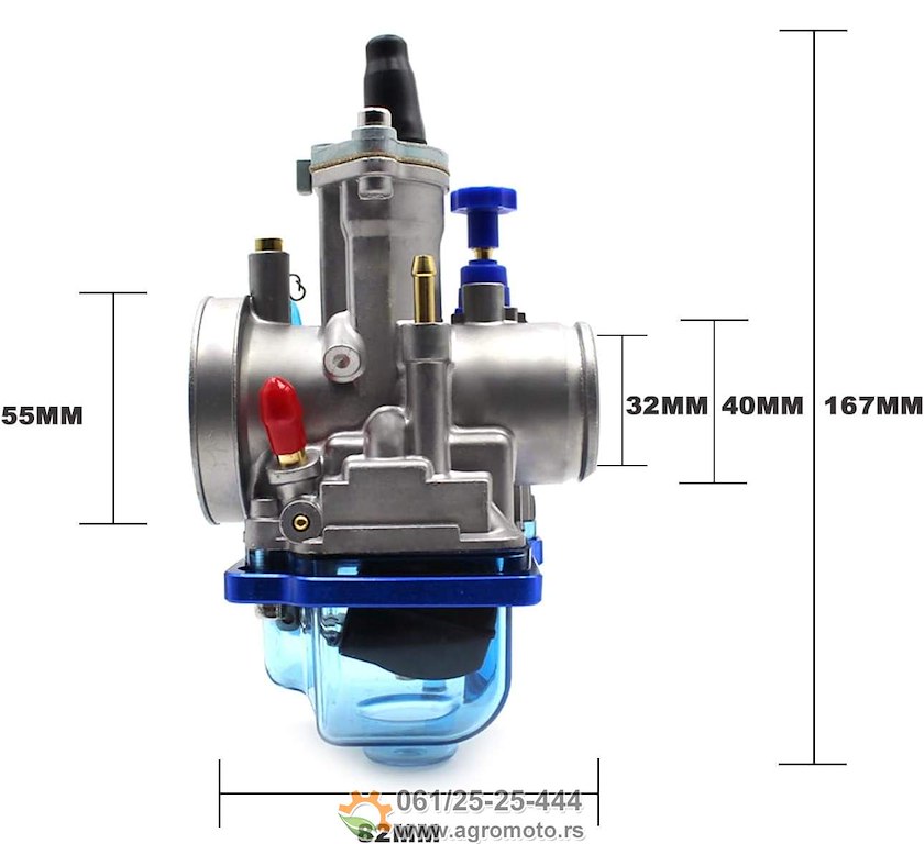 Karburator univerzalni PWK 32mm RACING 125cc-250cc