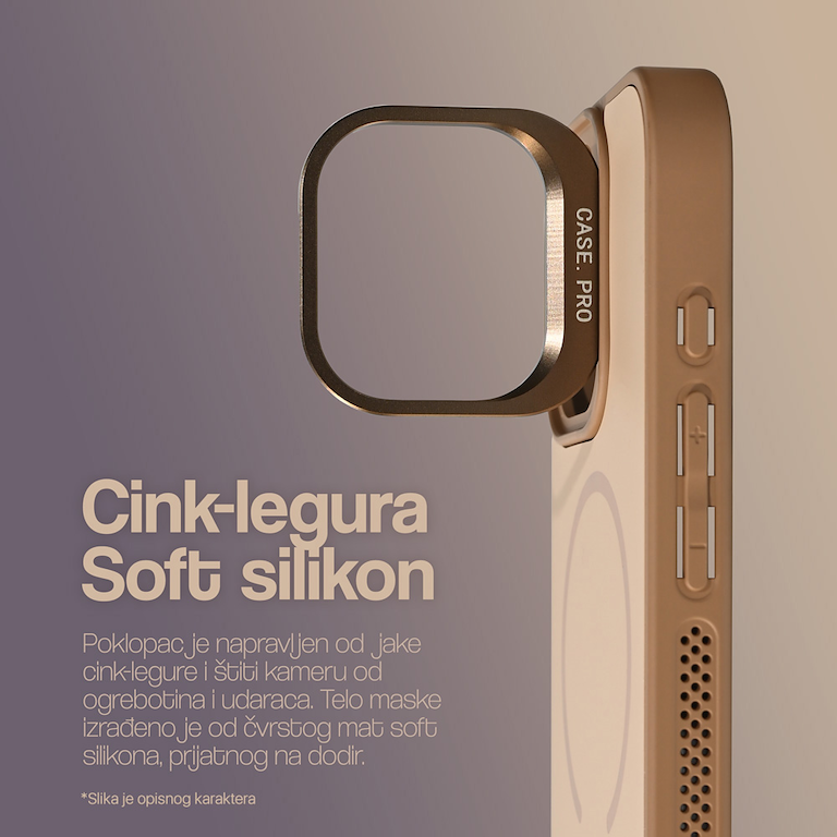 Maska(futrola) Magsafe Matte Shield za iPhone 17 6.3 ljubicasta