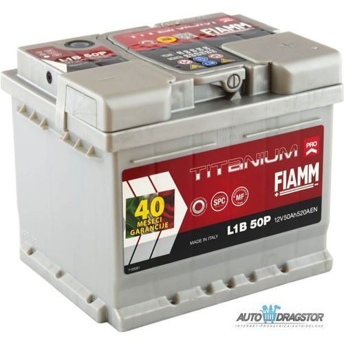 AKUMULATOR 12V 50Ah D+ FIAAM TITANIUM PRO