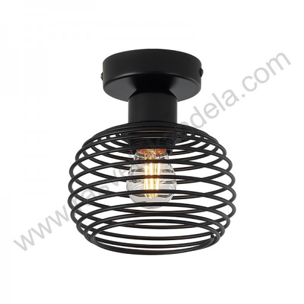 Luster plafonjera 1xE27 metalna crna BRY-W008C-1H