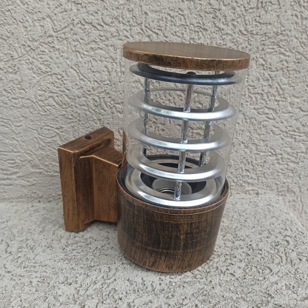 Baštenska zidna lampa 1xE27 ENEA-1 braon