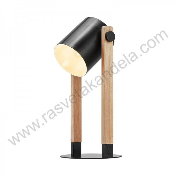 Stona lampa 1xE27 metal+drvo BRY-D001T-1H