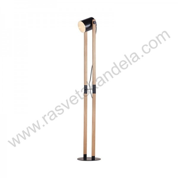 Podna lampa 1xE27 metal+drvo BRY-D001T