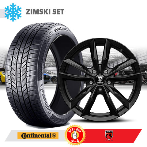 205/60 R16 SET Z CONTINENTAL + REDS FAS MB 5/112