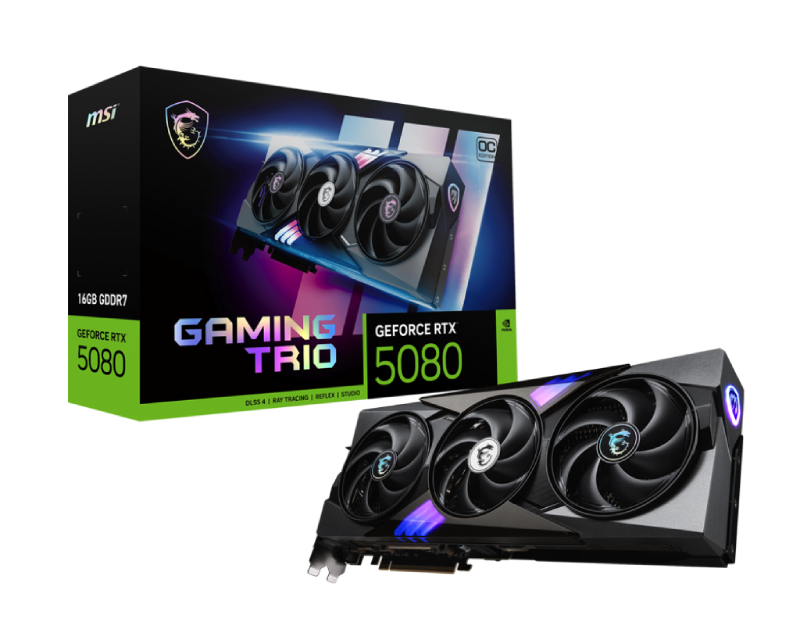 MSI GeForce RTX 5080 16G GAMING TRIO OC grafička karta