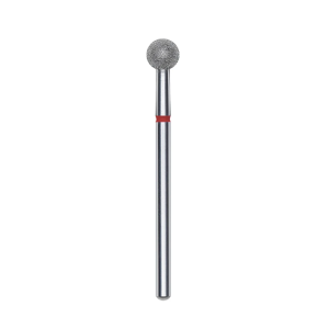 STALEKS Dijamantski nastavak za el.turpiju KUGLICA Crvena – 5 mm