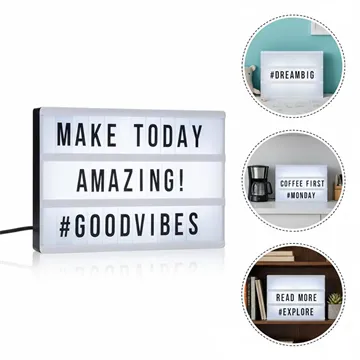 LED LIGHT BOARD WITH LETTERS - 96 LETTERS/SYMBOLS
