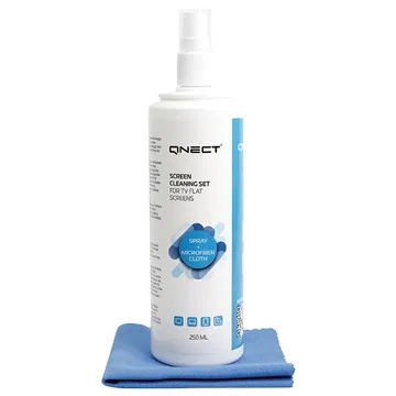 QNECT SCREEN CLEANING SET - SPRAY & MICROFIBER CLOTH