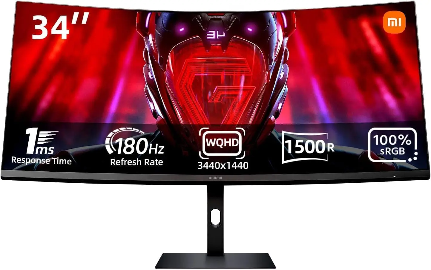 Xiaomi Gaming monitor G34WQi, 34", 3440 x 1440, 180 Hz, HDR10, Crni