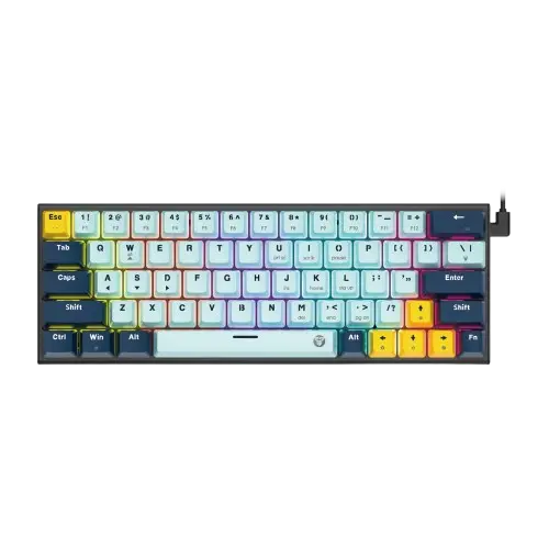 FANTECH Mehanička tastatura Gaming MK874 RGB Atom 63 SkyPlavi (Plavi switch)