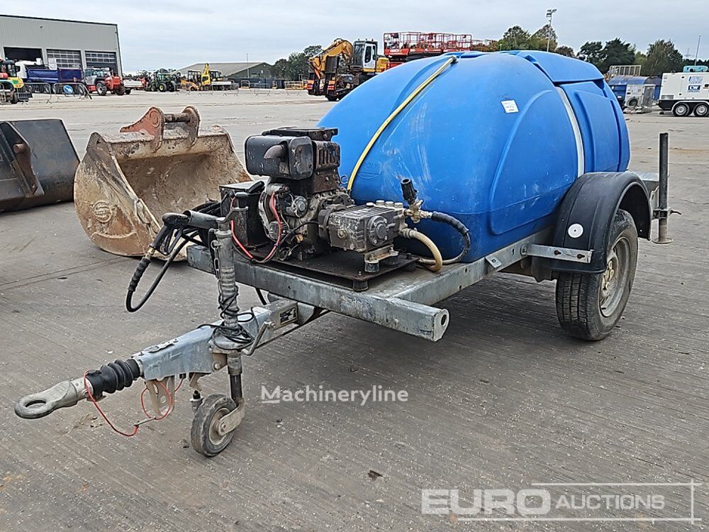 Prodaje se Single Axle Plastic Water Bowser, Yanmar Pressure Washer perač pod pritiskom na aukciji
