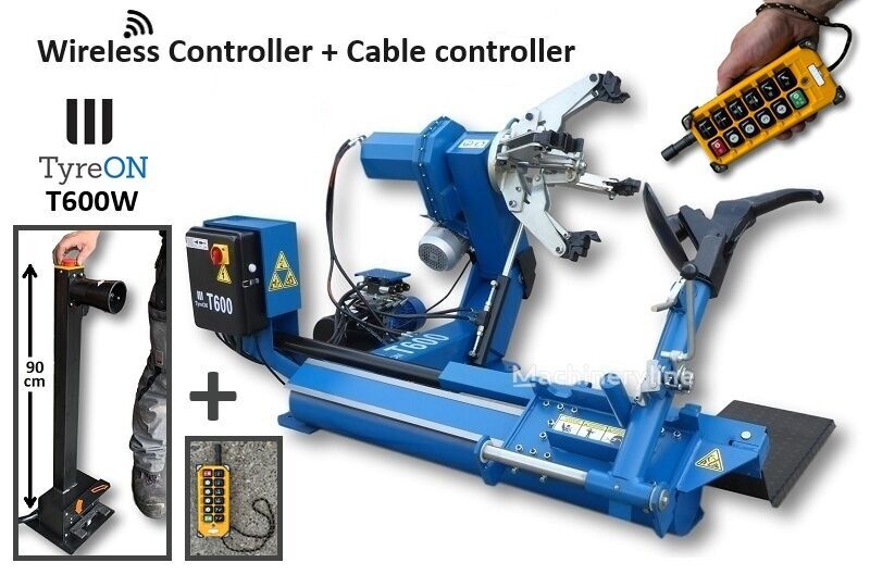 Novi TyreON T600W truck tyrechanger 26 Inch - power 2.2kW+1.5kW - Wireless c demonterka