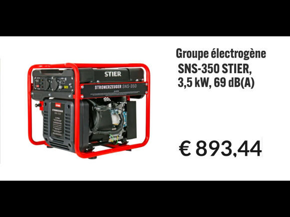 Prodaje se Stier SNS-350 benzinski generator na aukciji