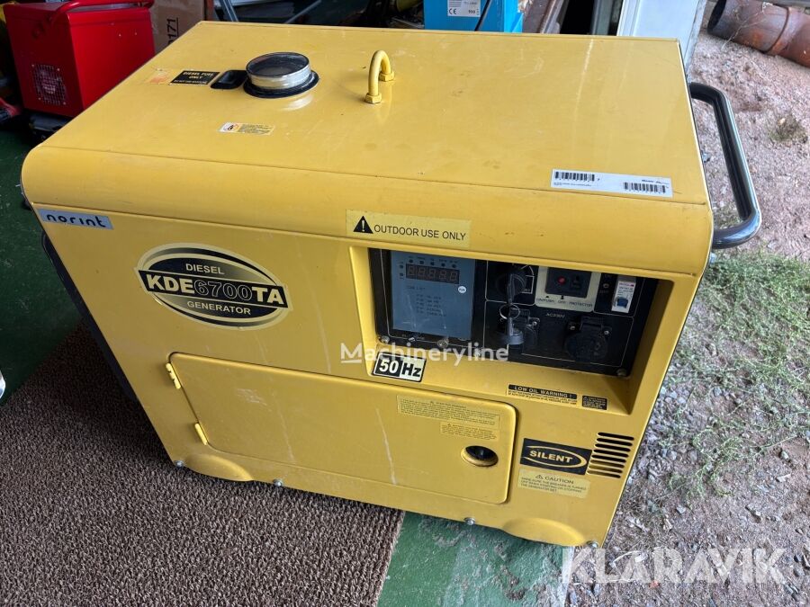 Prodaje se Kipor KDE6700TA benzinski generator na aukciji