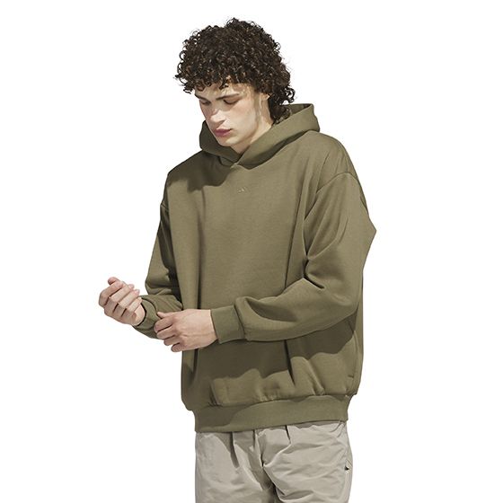 BASKETBALL FLEECE HOODY 'OLIVE STRATA'