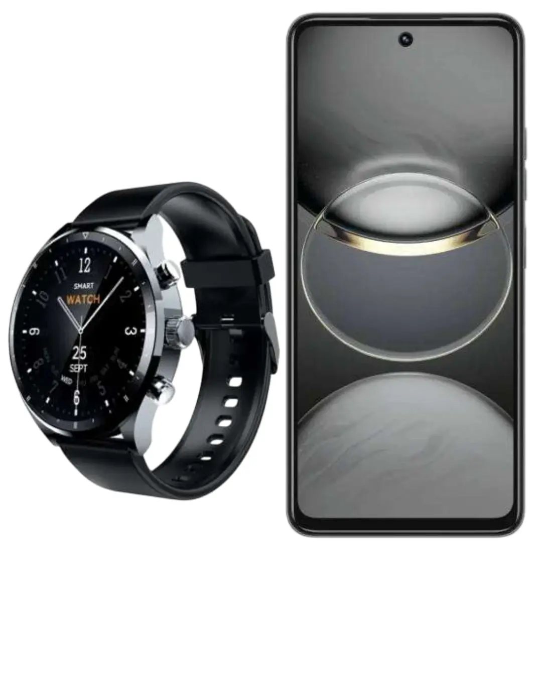 Tecno Spark 30 Mobilni telefon, 8/256GB, Stellar Shadow + Tecno Pametni sat Gedžet Watch Pro 2, Tamnosivi