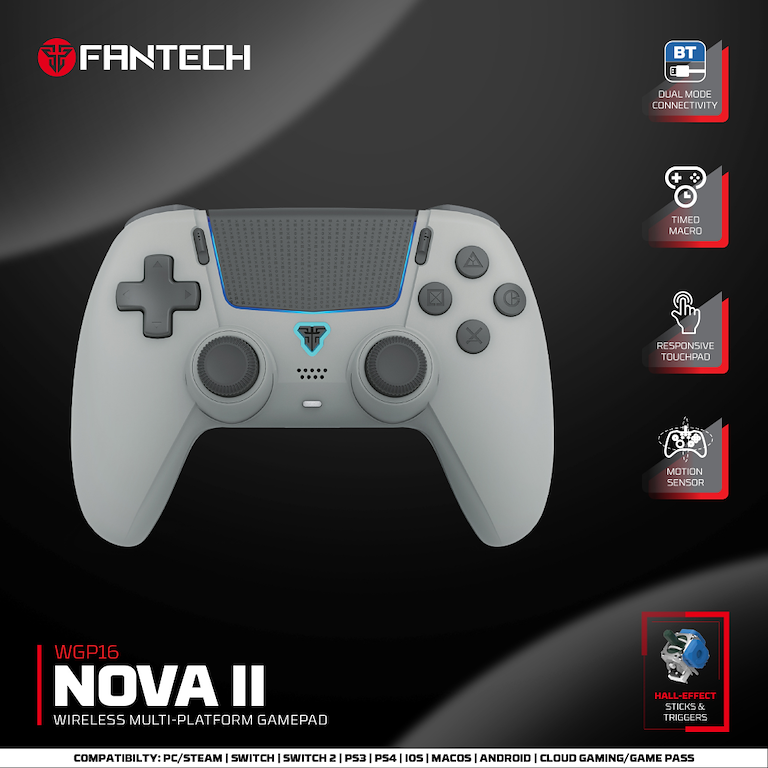 Joypad wireless Fantech WGP16 Nova II sivi