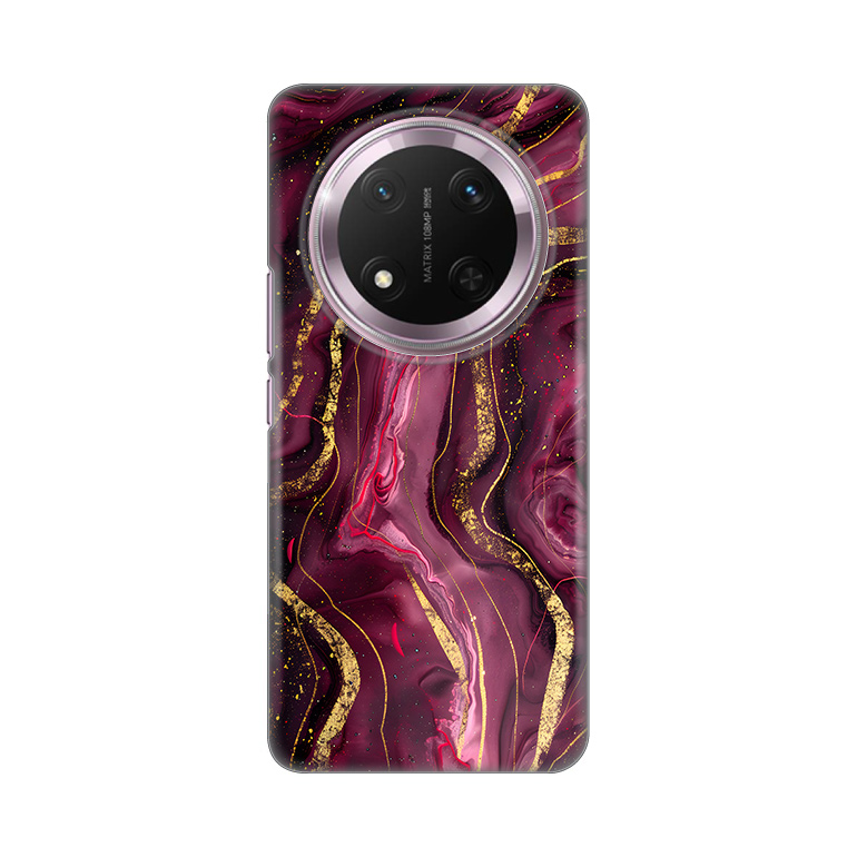 Zastitna silikonska maska (futrola) PRINT - Huawei Honor Magic 7 lite Burgundy