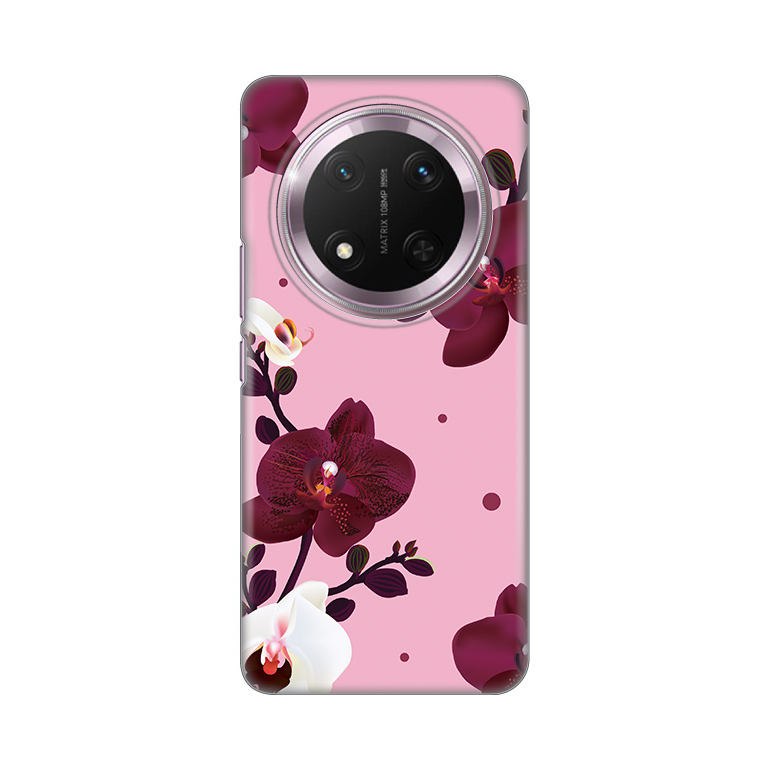 Zastitna ultra tanka (skin) maska / futrola PRINT - Huawei Honor Magic 7 lite Pink Orchid